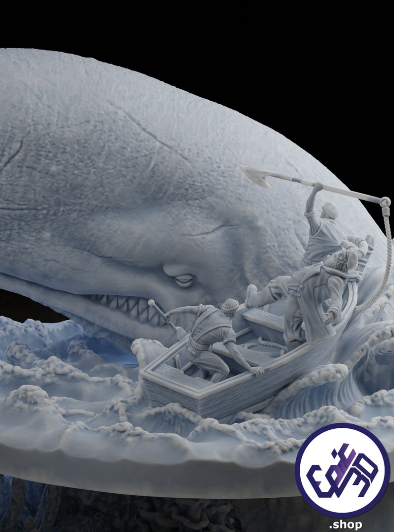 Whale Hunting Diorama | Moby Dick | Premium | Dnd Miniature| Mini ...