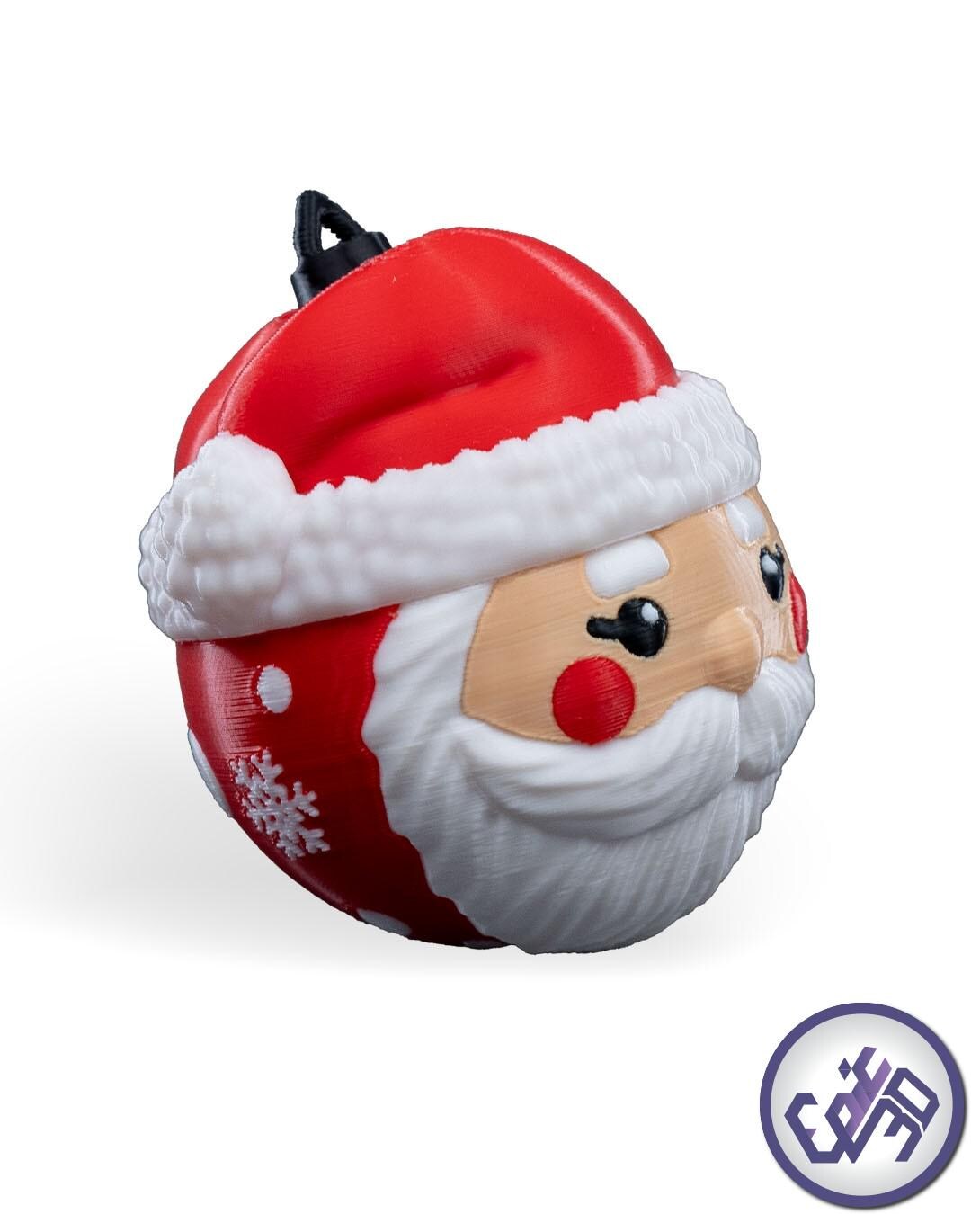 Santa Claus Christmas Ornament STL – Festive 3D Print File for Holiday ...