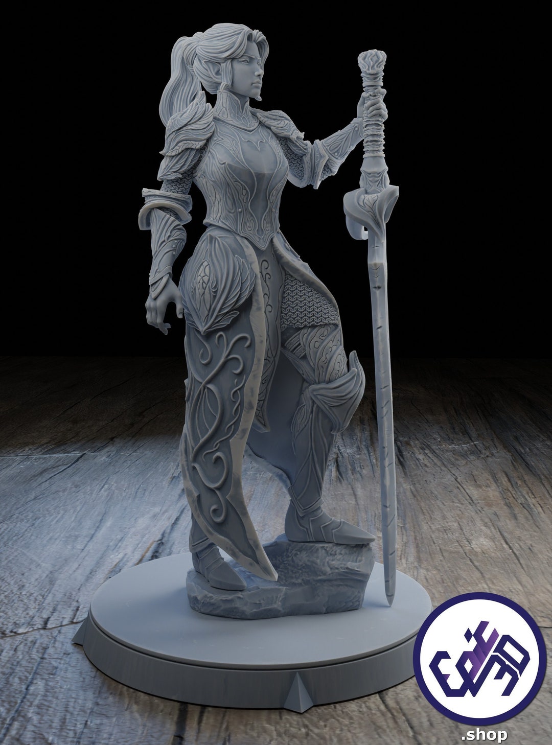 Melagriel | Elf Queen | Dnd Miniature| Mini Figure Figurine Statue ...