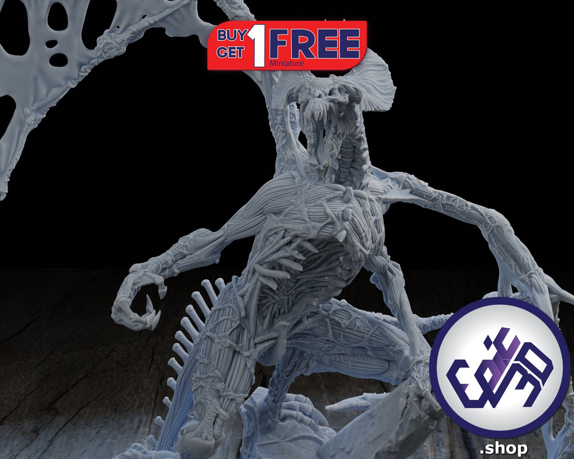 Dracolich Rise of Necromancer Dnd Miniature Mini Figure Figurine Statue ...