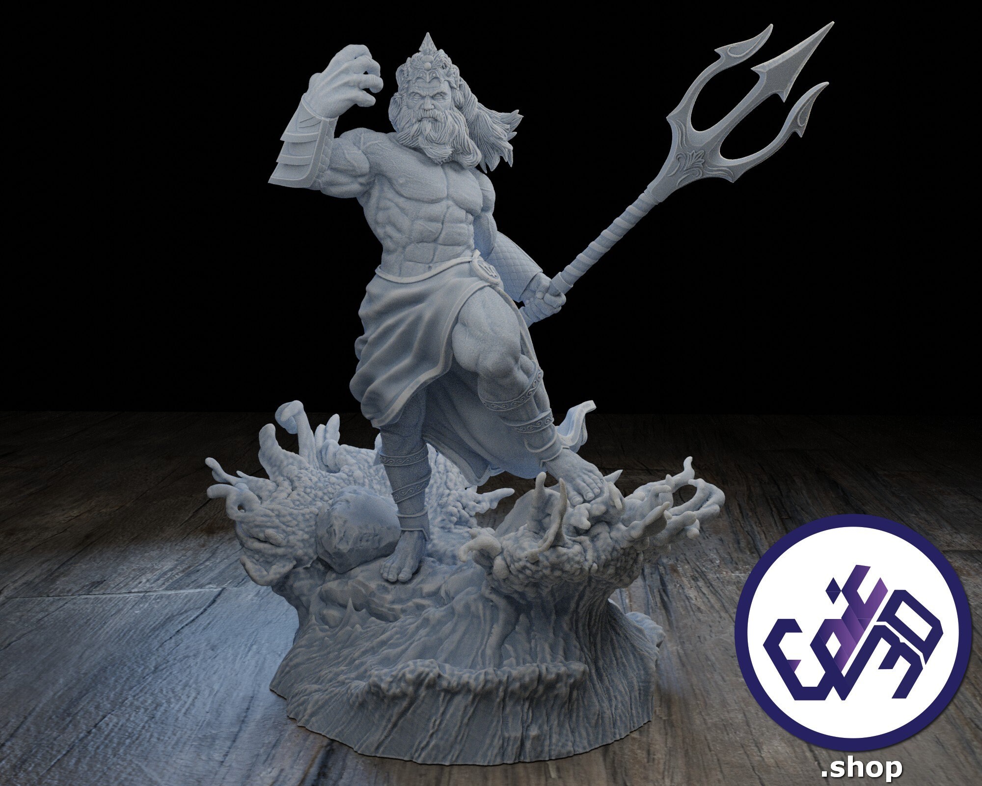 Poseidon, God of the Sea | Premium | Dnd Miniature| Mini Figure ...
