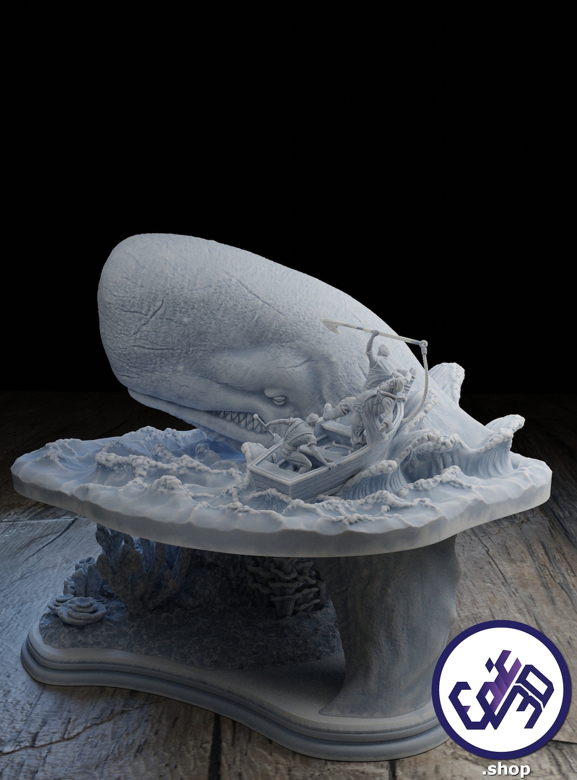 Whale Hunting Diorama | Moby Dick | Premium | Dnd Miniature| Mini ...