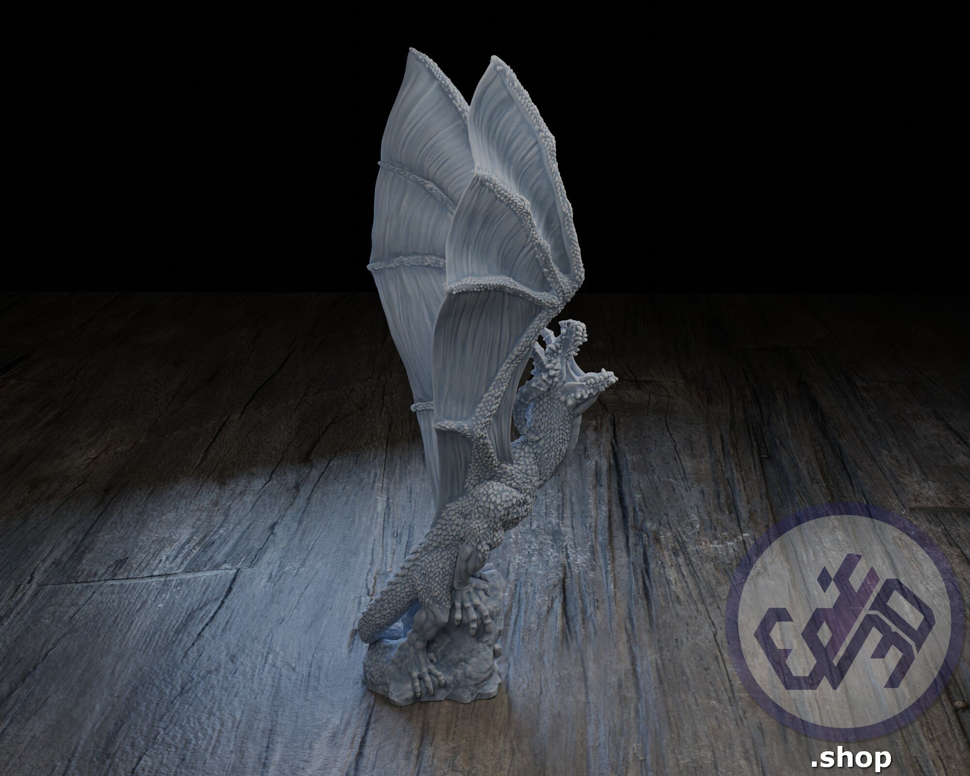 Stonecry Sentinel | Dnd Miniature| Dragon | Mini Figure Figurine Statue ...