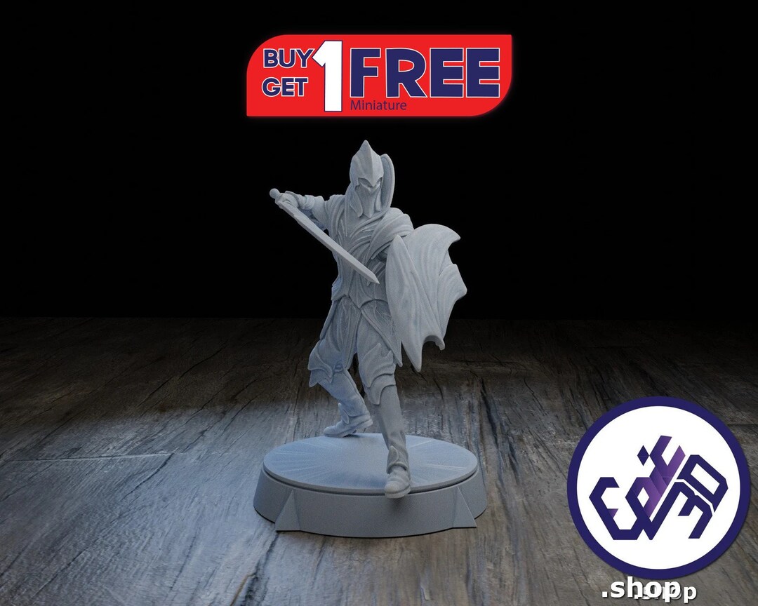 Elven Soldier 2 | Elf | Premium Dnd Miniature | Mini Figure Figurine ...