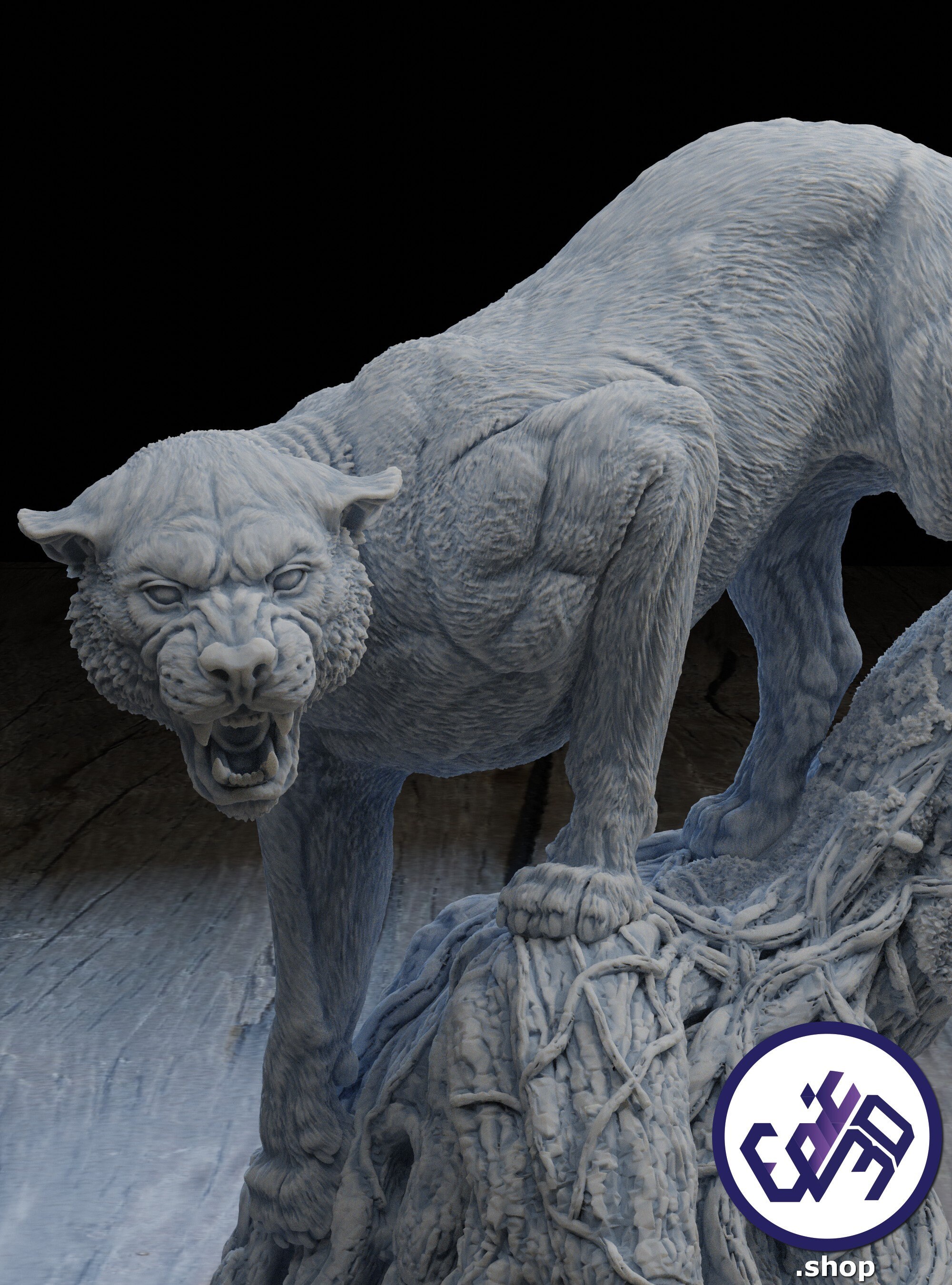 Jaguar Enemy Premium Dnd Miniature Mini Figure Figurine Statue Resin 3D ...