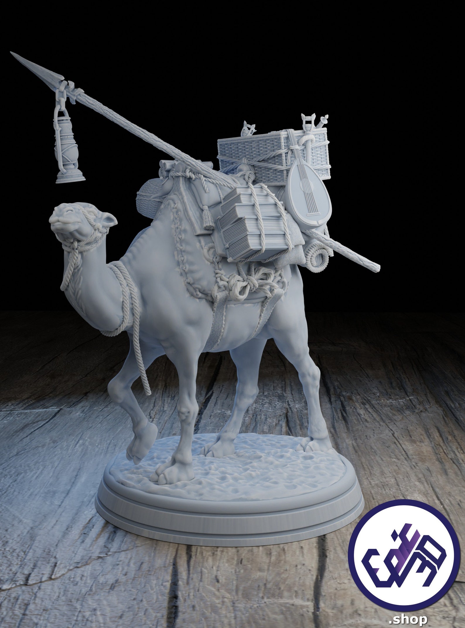 Pack Camel Premium Dnd Miniature Mini Figure Figurine Statue Resin 3D ...