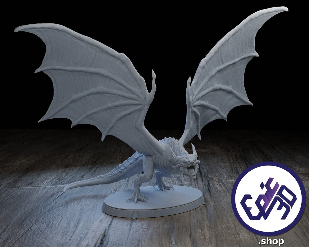 Ancient Dragon Premium Dnd Miniature | Mini Figure Figurine Statue ...