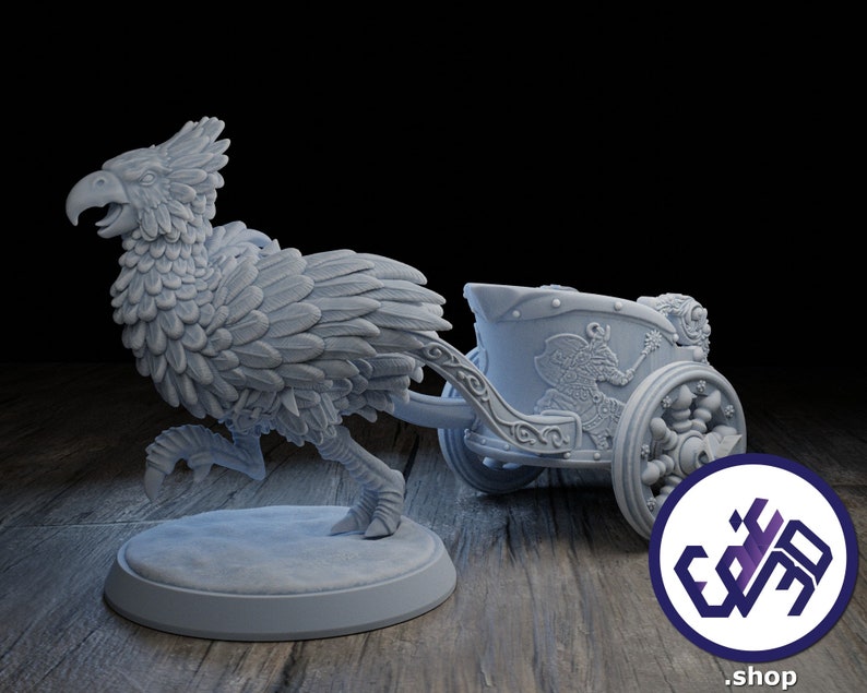 War Chariot Dead End Dnd Miniature Mini Figure Figurine Statue Resin 3D ...