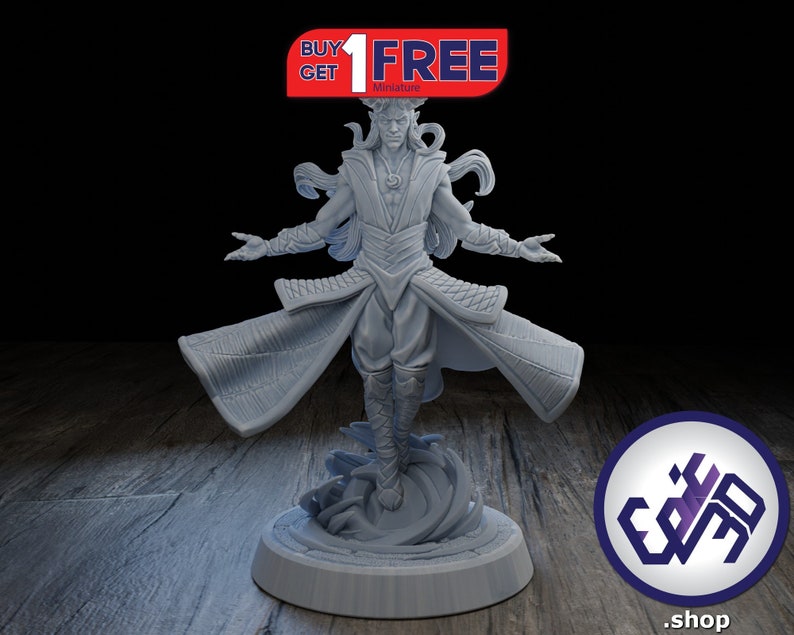 Caleb Rise of Necromancer Dnd Miniature Mini Figure Figurine Statue ...