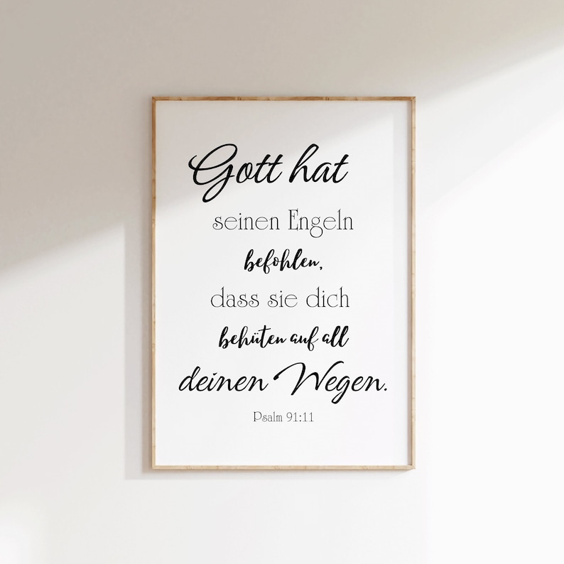 Psalm 91,11 German, Gott Hat Seinen Engeln Befohlen, Dass Sie Dich ...