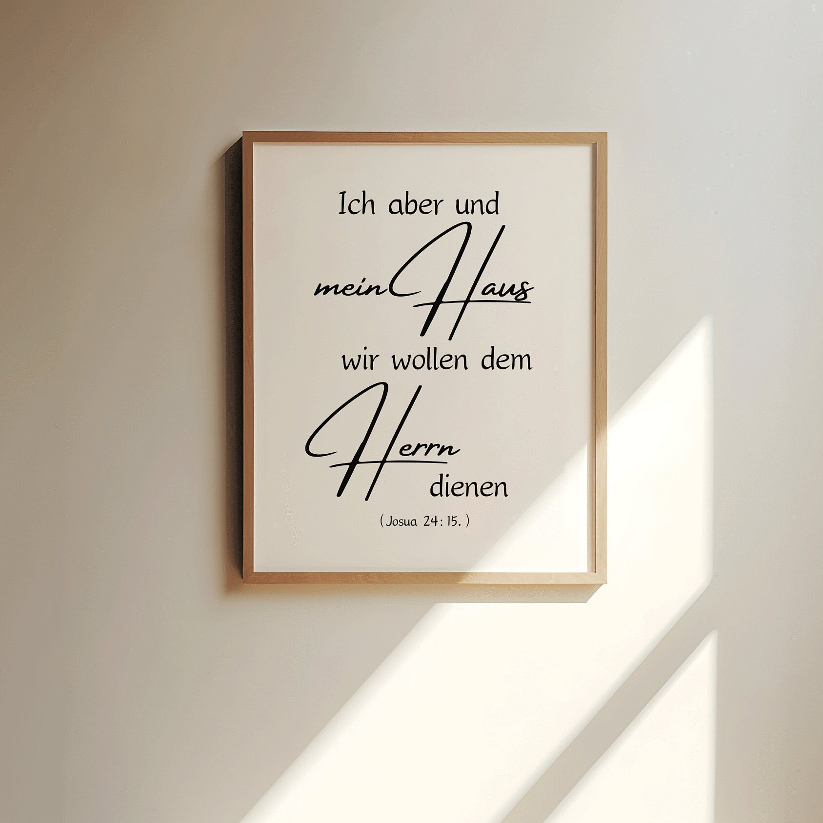 Josua 24:15 Ich Aber Und Mein Haus, Wir Wollen Dem HERRN Dienen! German ...