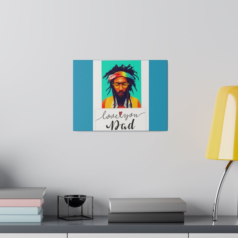Fathers Day Dad Canvasl Love You Dad Birthday. Gift Canvas for Men ...