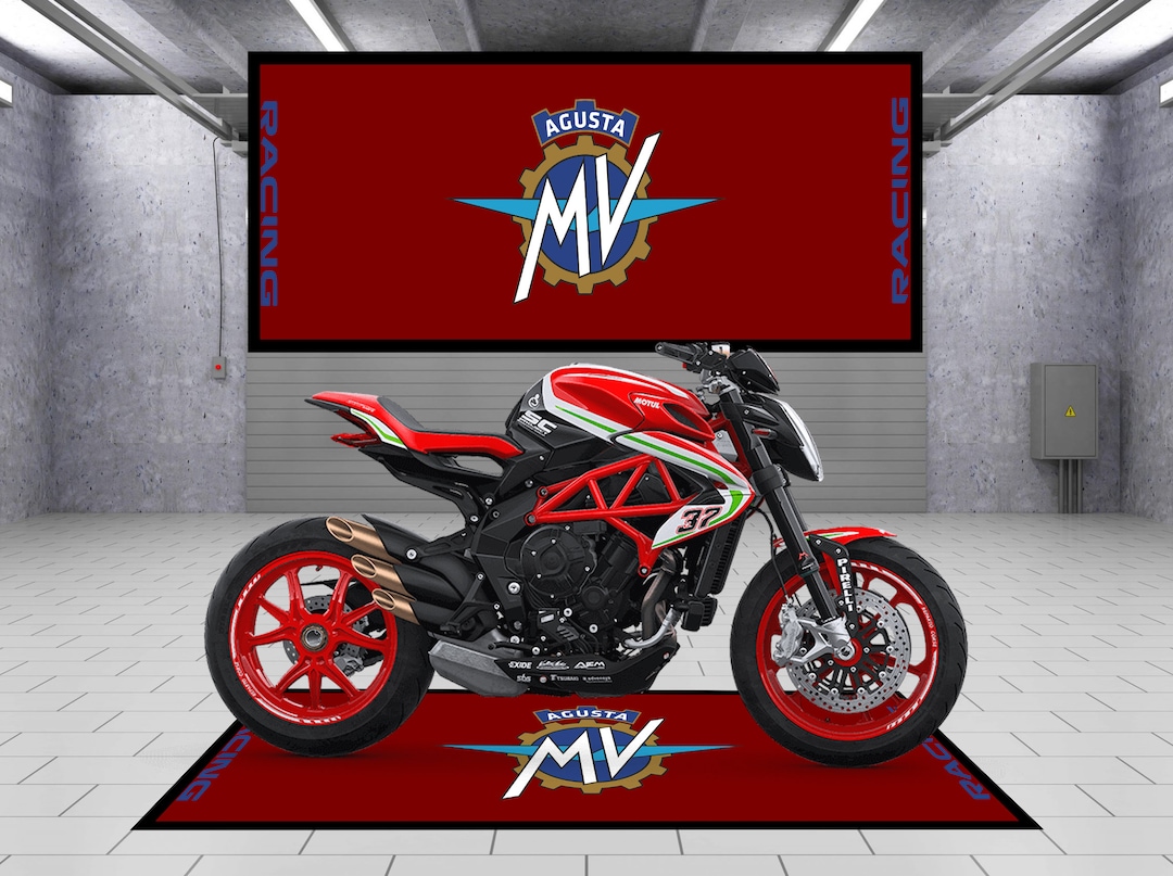 MV Agusta Motorcycle Pit Mat Best Motorcycle Accessory Motorcycle Mat ...
