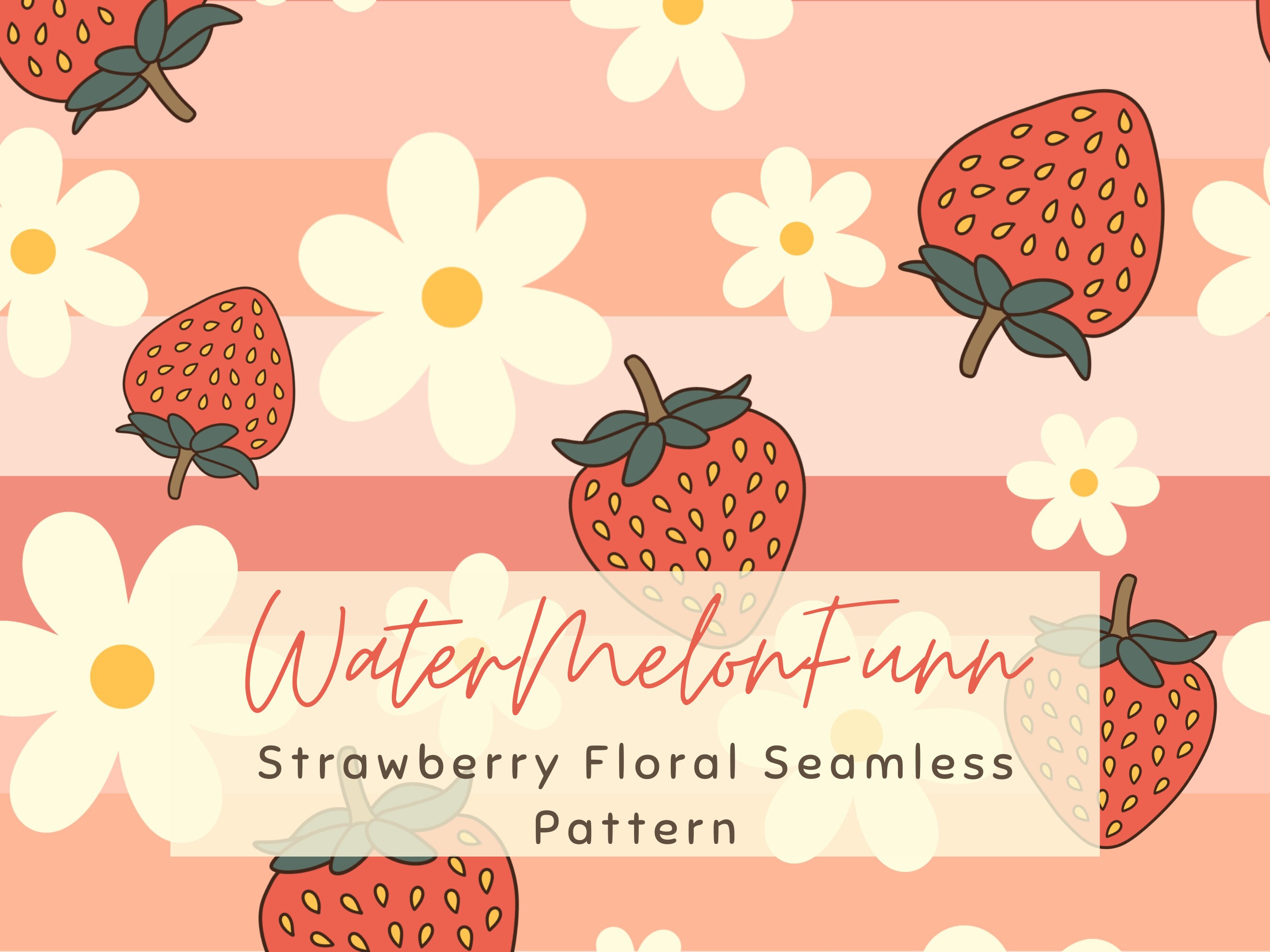 Strawberry Digital Seamless Pattern for Fabrics and Wallpapers ...