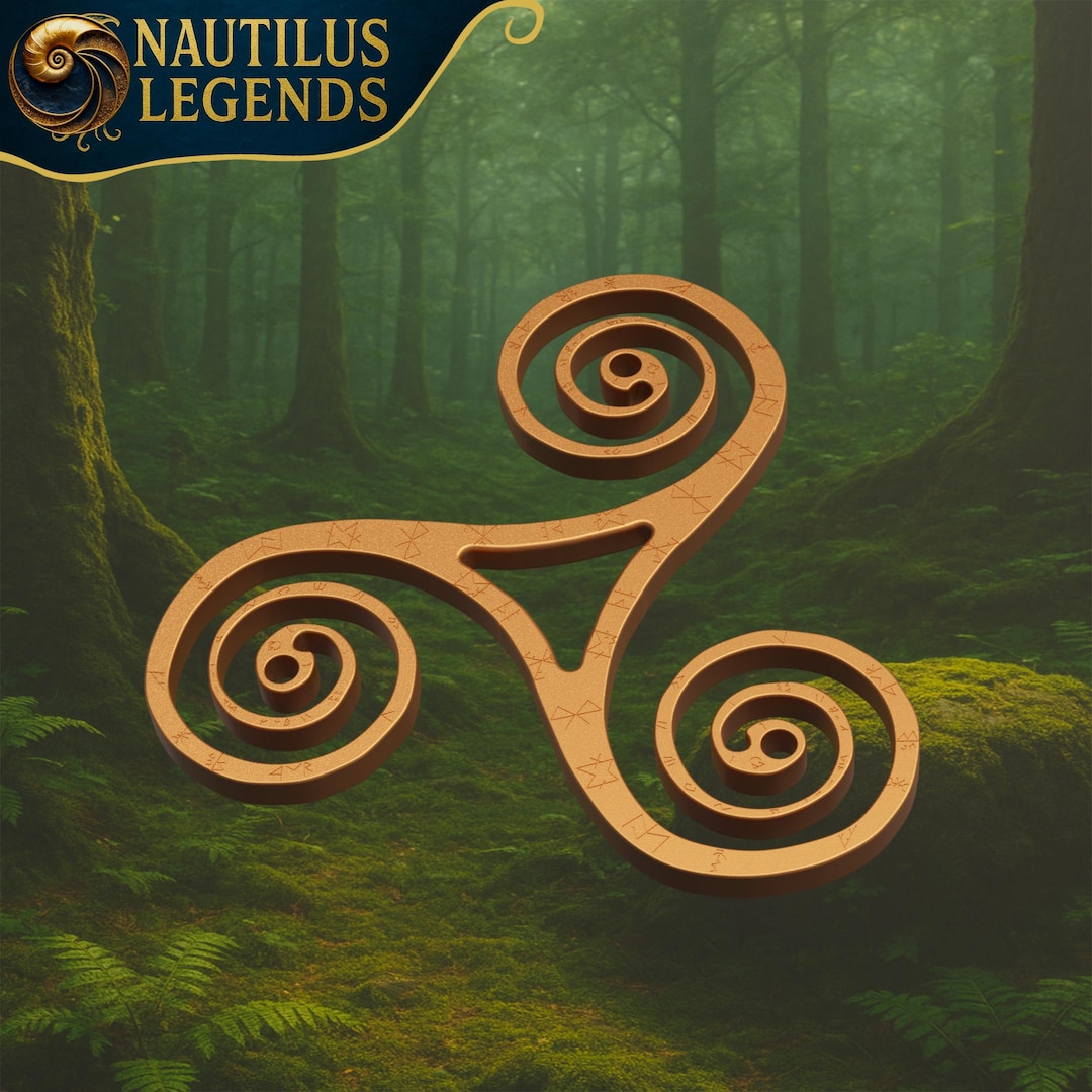 BBC Merlin Inspired Triskelion Key Digital 3D Print STL Files - Etsy