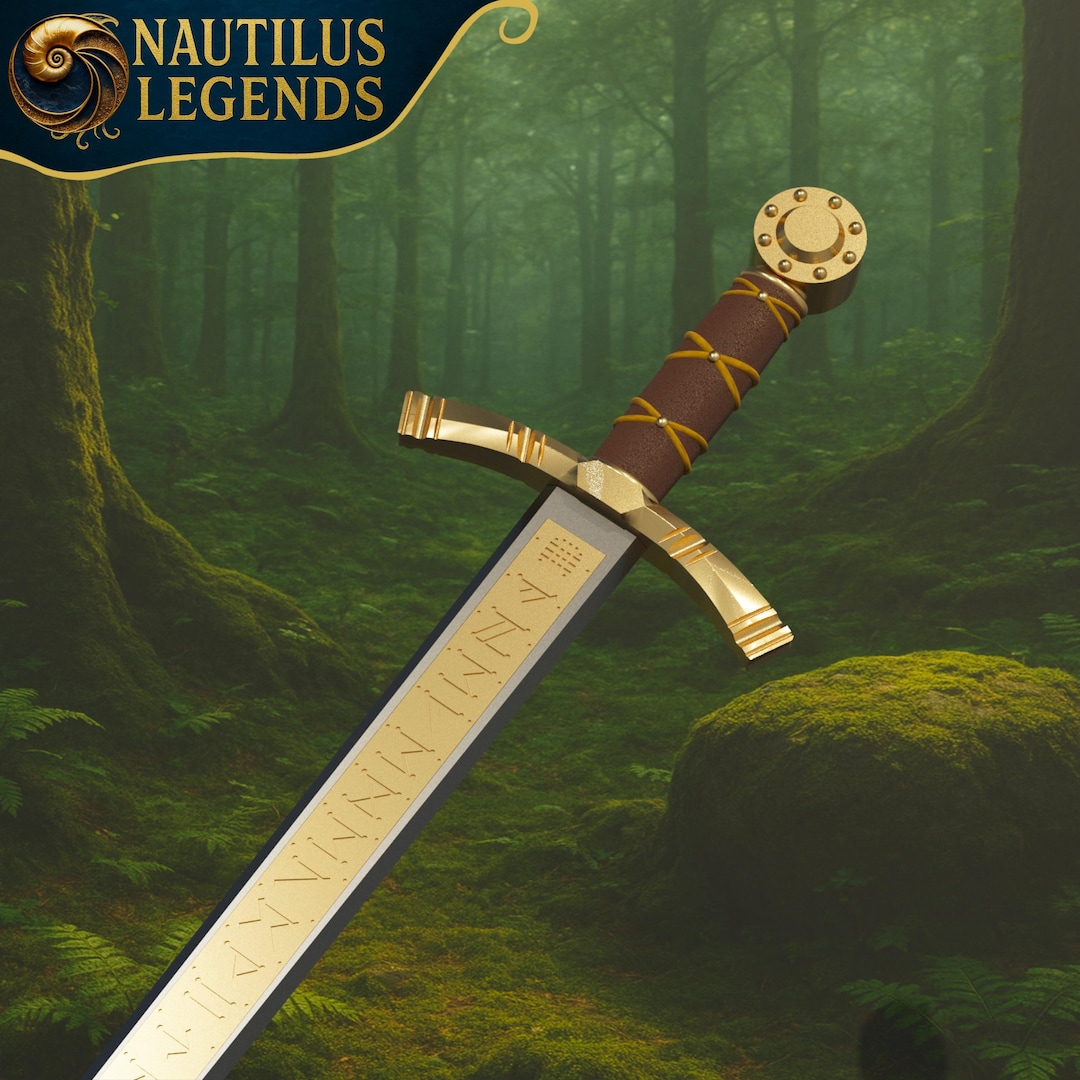 BBC Merlin Inspired Excalibur Sword Digital 3D Print STL Files - Etsy