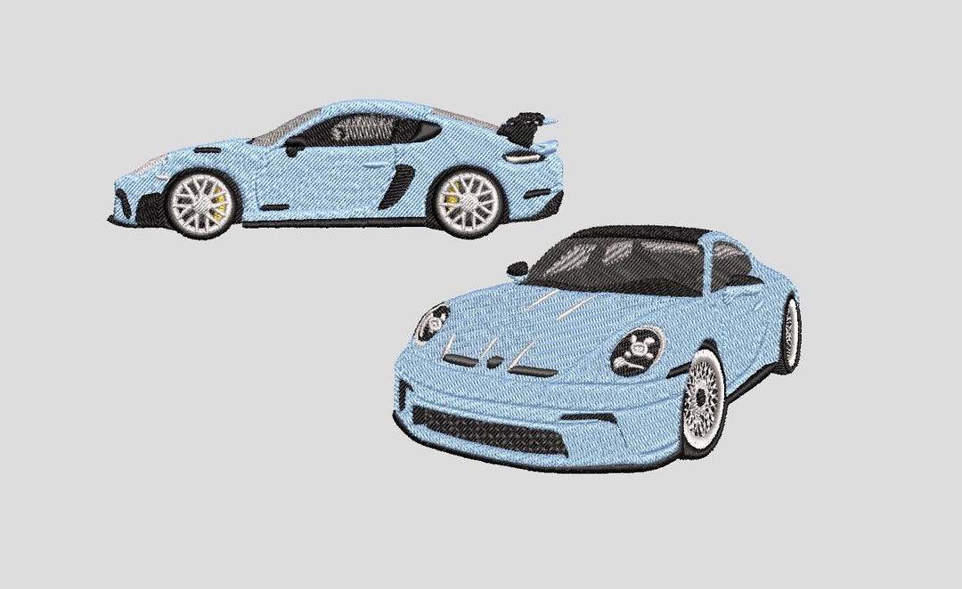 Porsche 911 Design for Machine Embroidery - Etsy