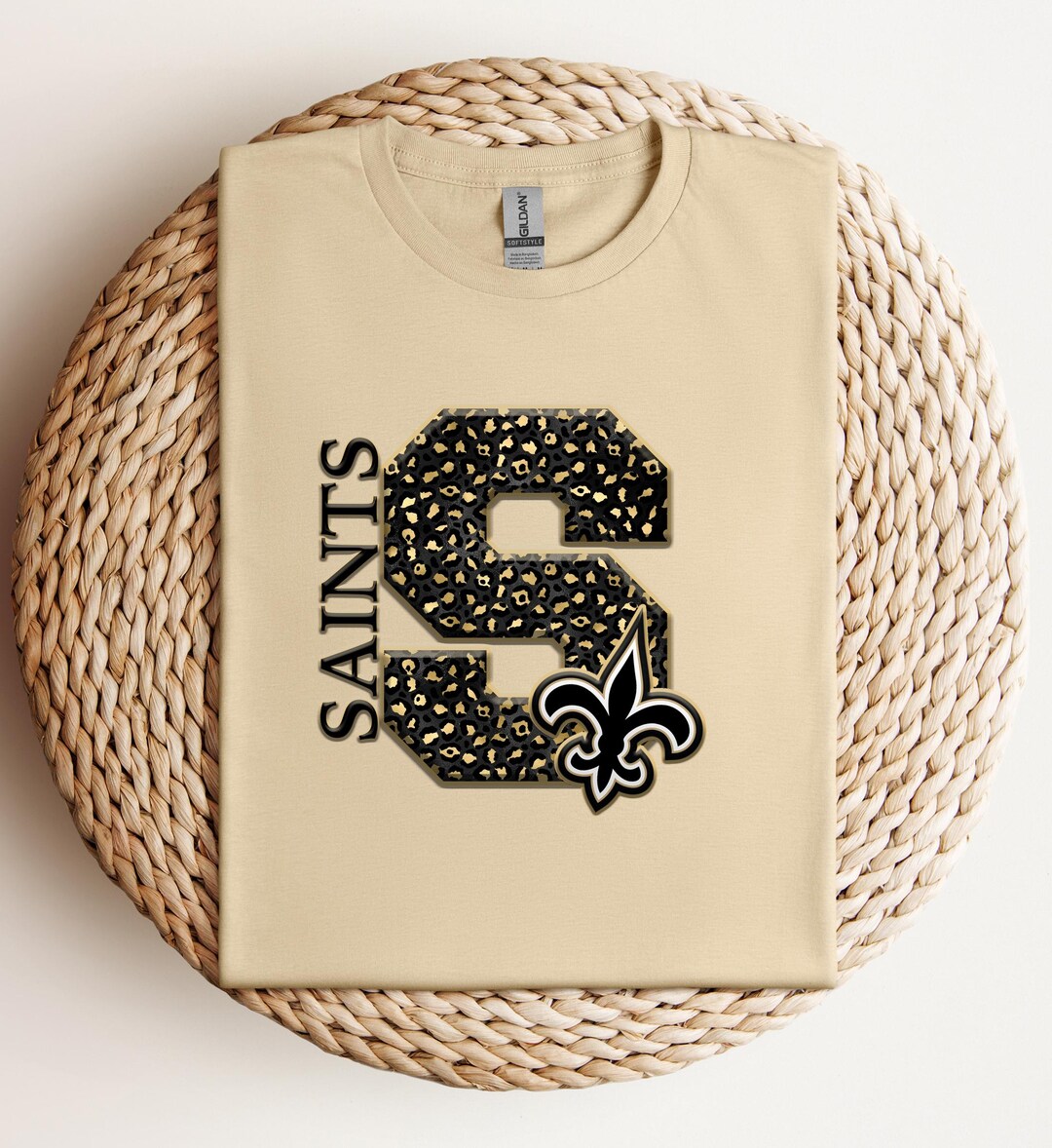 Saints T-shirt Black and Gold Nola Geaux Saints L Football Season ...