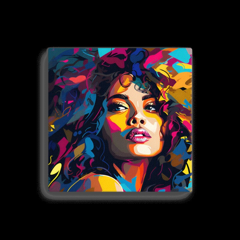Black Printable Art Colorful Art Black Woman Pop Art - Etsy
