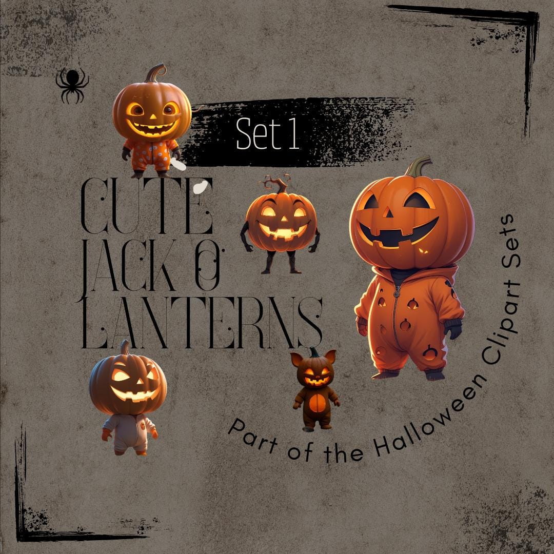Jack O Lanterns Clipart Set: Halloween Graphics (digital Download) - Etsy