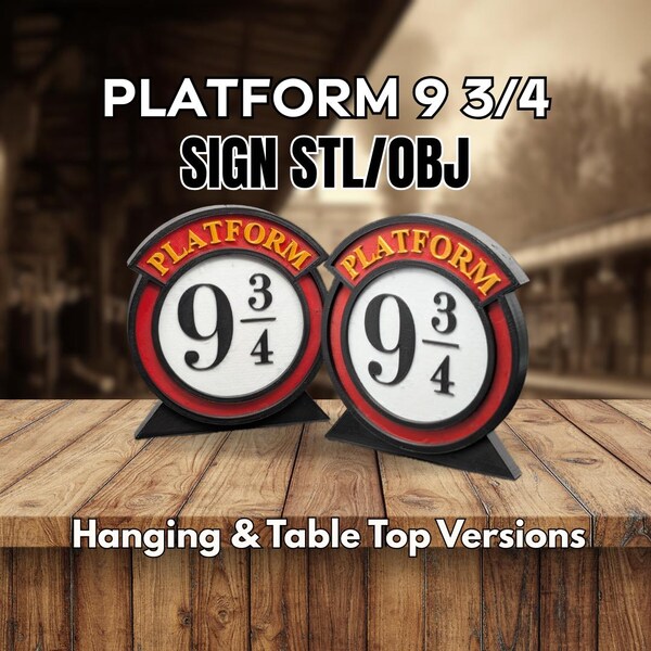 Platform 9 3 4 Sign - Etsy