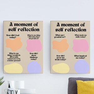 Set of 7 Mindfulness Posters PRINTABLE. Mental Health, Growth Mindset ...