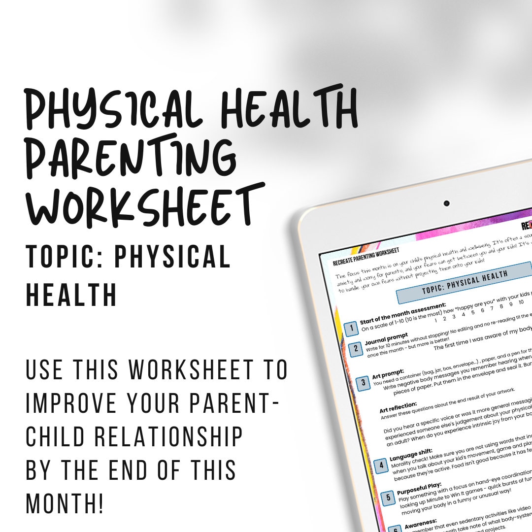 Physical Health Parenting Worksheet Therapist Worksheet Parenting ...