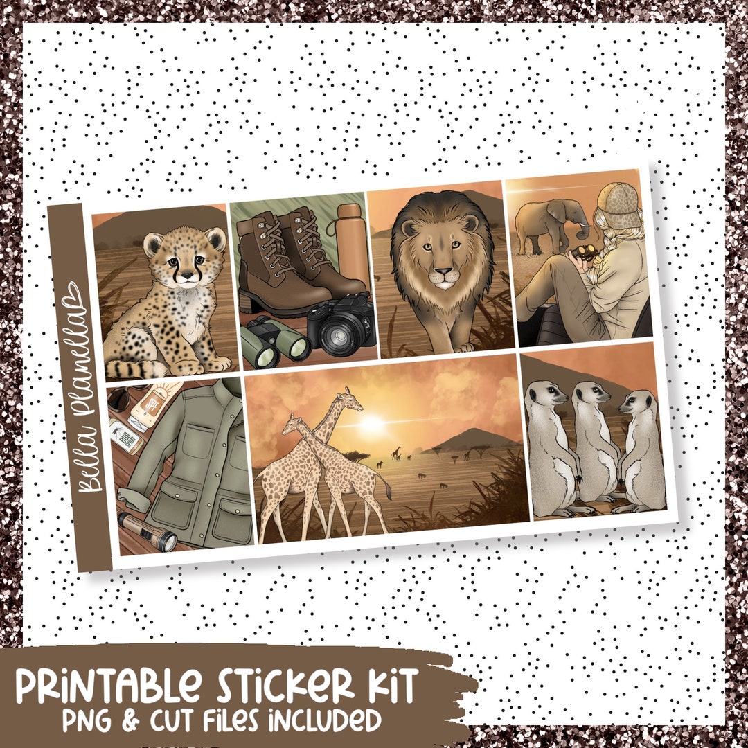 Safari || Printable Weekly Kit || Printable || Cut Line Files || Hand ...