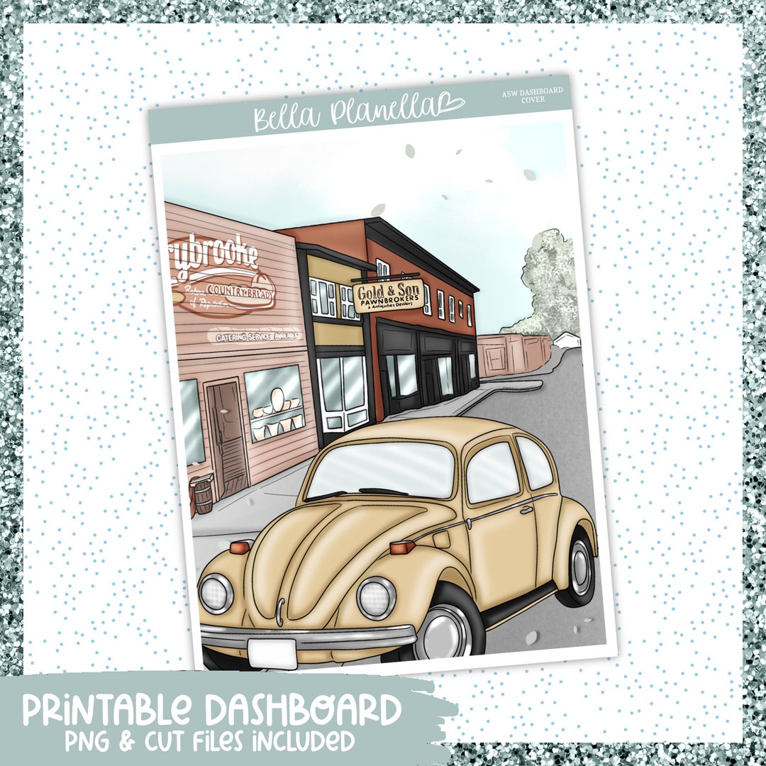 Dashboard Cover Sticker || Exclusive Art || Printable || Cut Line Files ...