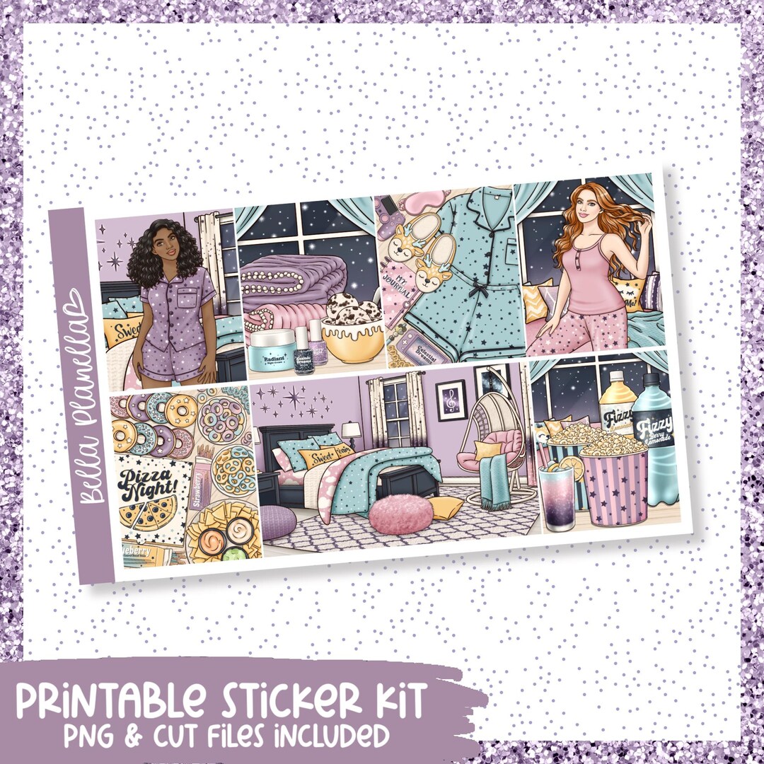 Starry Slumber || Printable Weekly Kit || Printable || Cut Line Files ...
