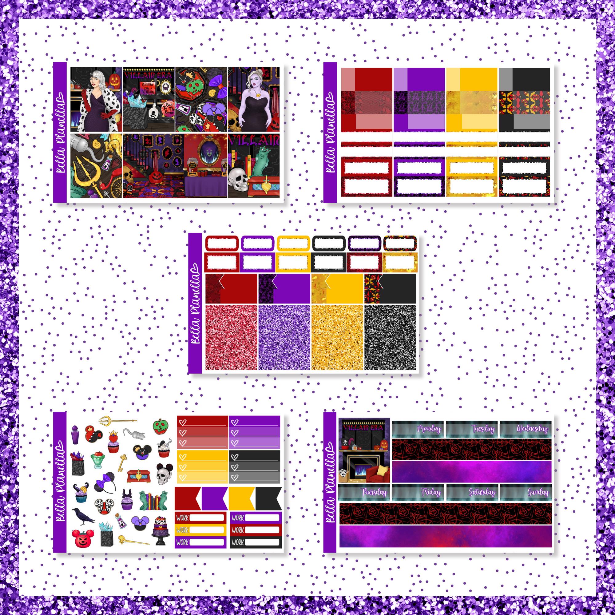 Villainous || Printable Weekly Kit || Printable || Cut Line Files ...