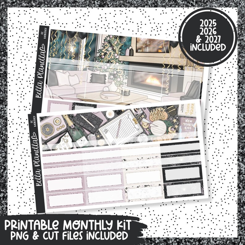 Resolutions V2 || 2025/6&7 Options || Printable Monthly Kit ...