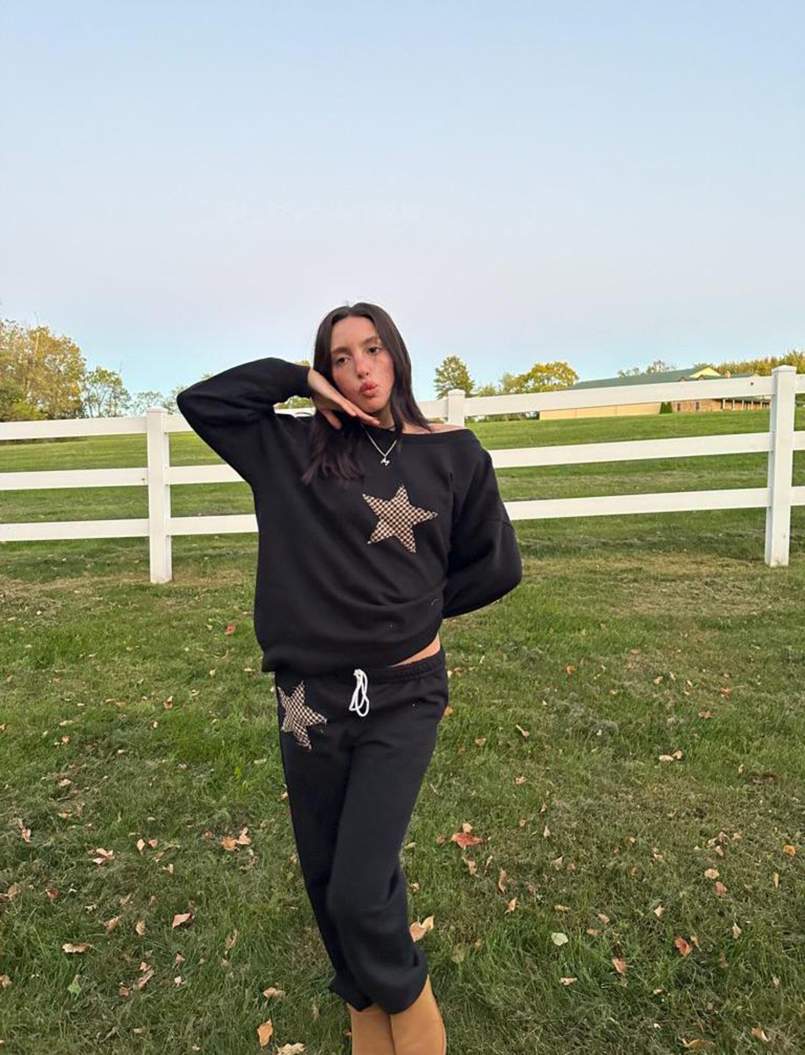 Single Plaid Star Patchwork Hoodie Embroidered Patchwork Hoodie Trendy Hoodie Sweatshirt Viral ...