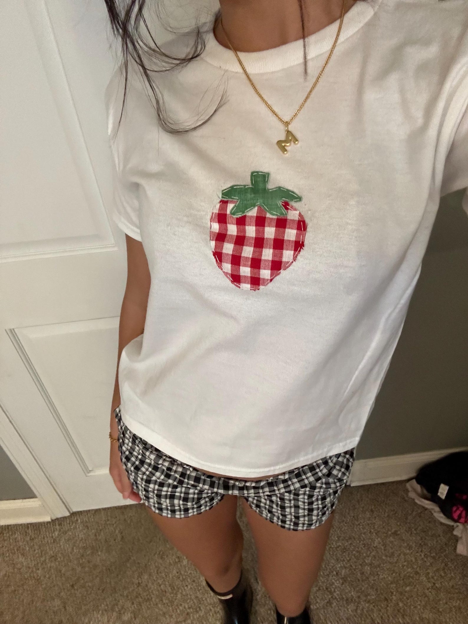 Strawberry Patchwork Fabric Hand Sewn Cropped Top! All Are Handmade and ...