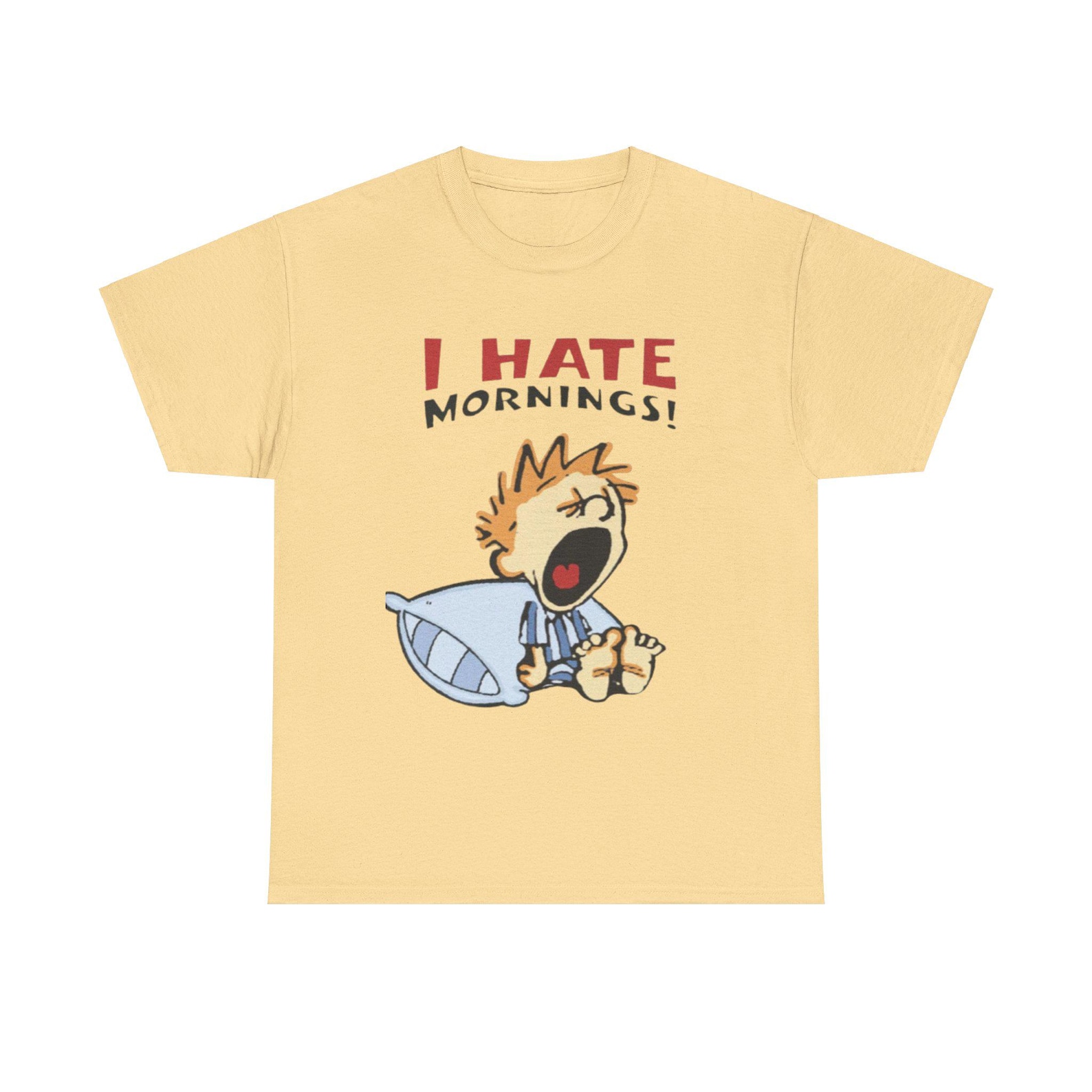 Oversized Vintage I Hate Mornings Tshirt, Retro Cartoon Tshirt, Baggy ...