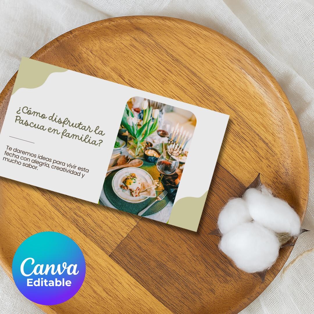 Printable Easter Guide, Editable in Canva, Easter Family Activity ...