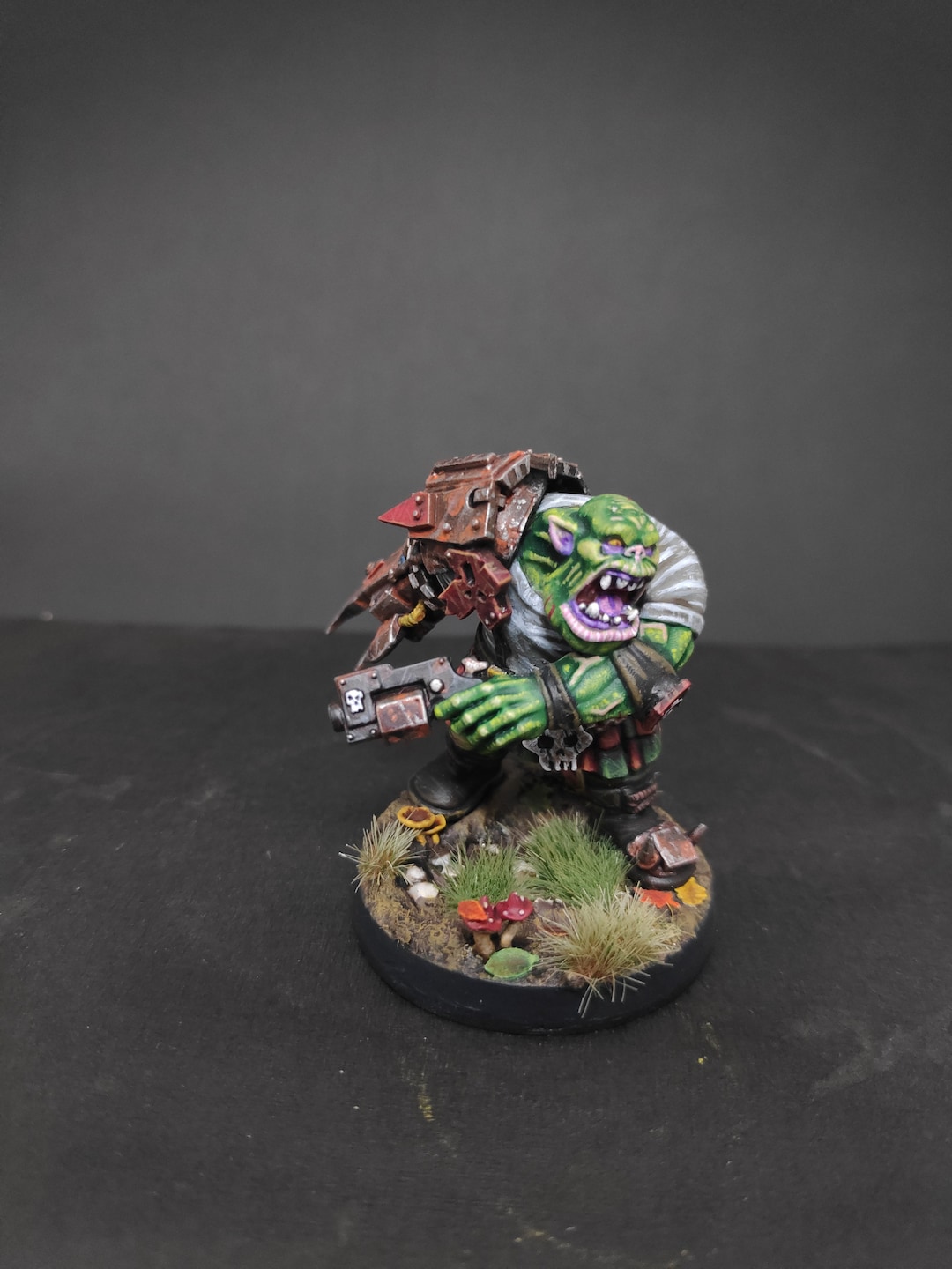 Warhammer 40k Ork Warboss Tabletop Painted Miniature Tabletop War Games ...
