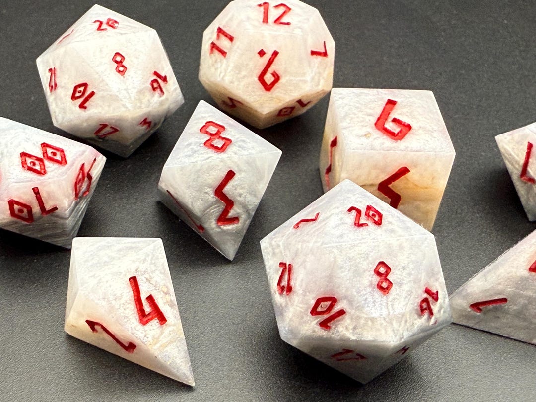 Viking Stone 9 Piece D&D Dice Set - Etsy