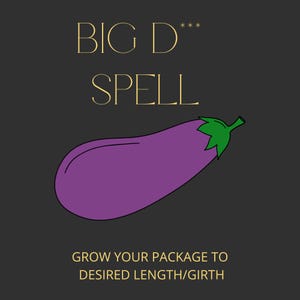 BIG D SPELL - Grow Your Package Size (length + Girth), (with Sigil!) - Etsy