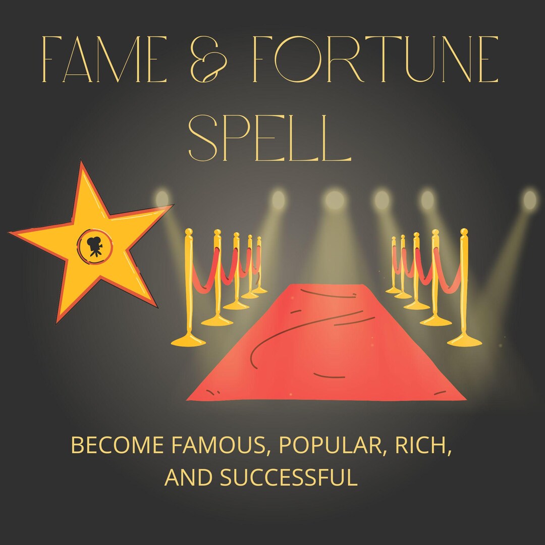 FAME & FORTUNE SPELL - Attract Fans, Be Popular, Social Status, Riches ...