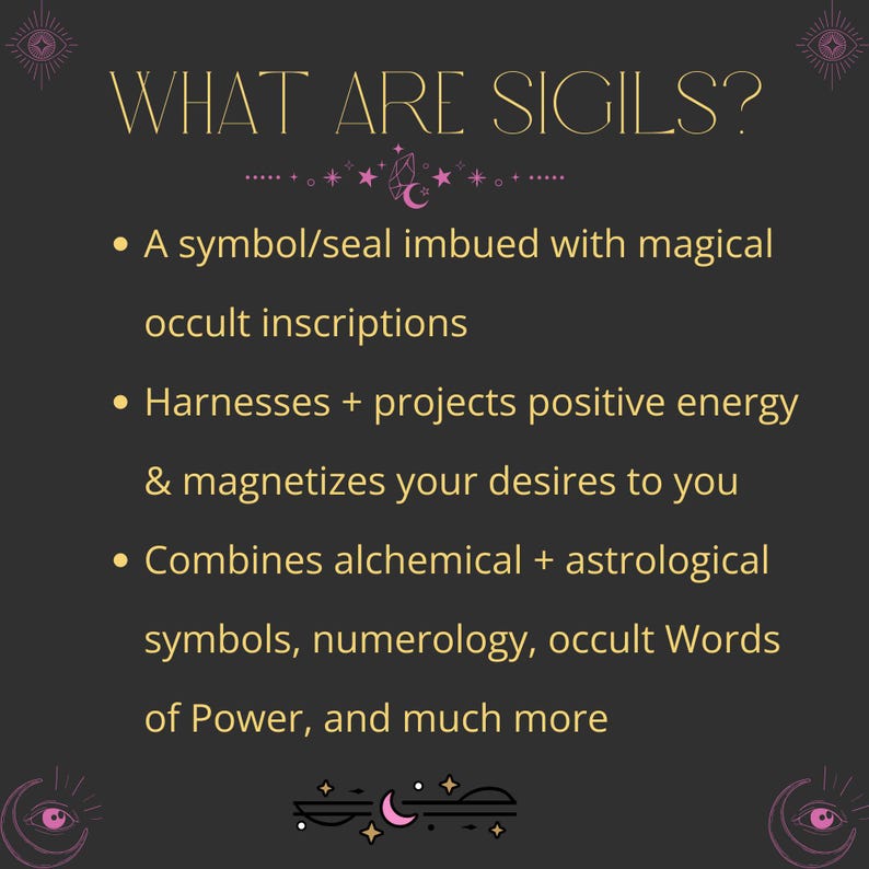 BEAUTY SIGIL - Magical Occult Symbol to Unlock Your Ideal Look, Improve ...