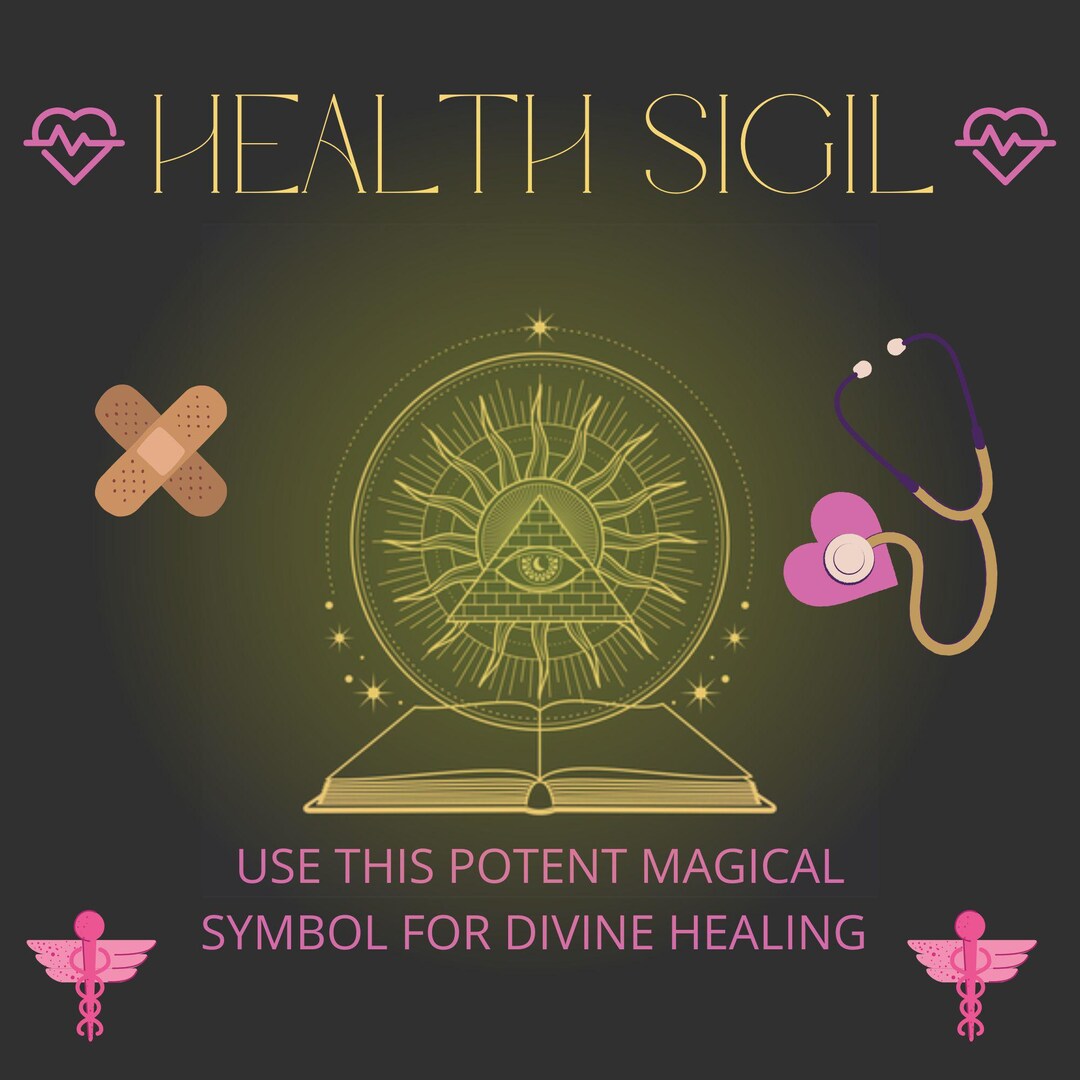 HEALTH SIGIL - Magical Occult Symbol for Deep Divine Angelic Healing ...