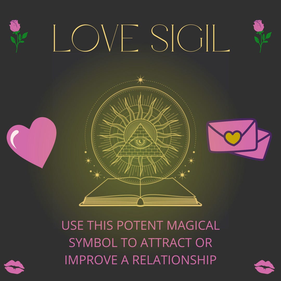 LOVE SIGIL - Magical Symbol to Attract Love & Romance, Fix A ...