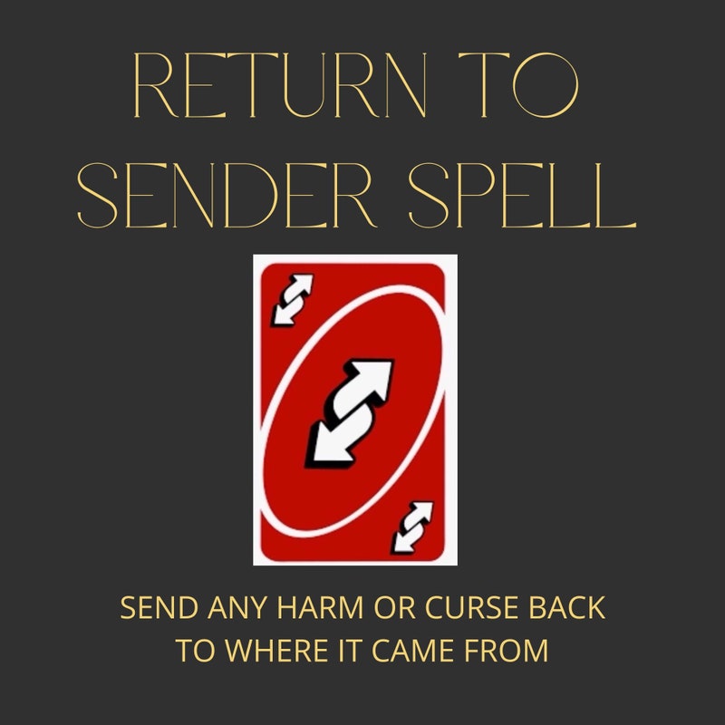 Return to Sender Spell - Etsy