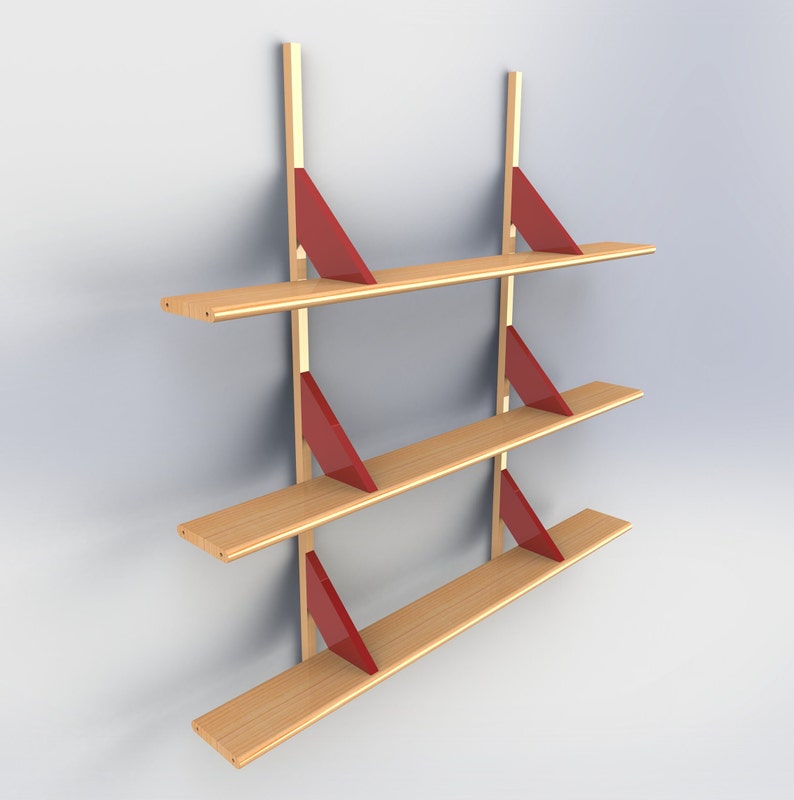 Solid Wood Shelving System - Etsy