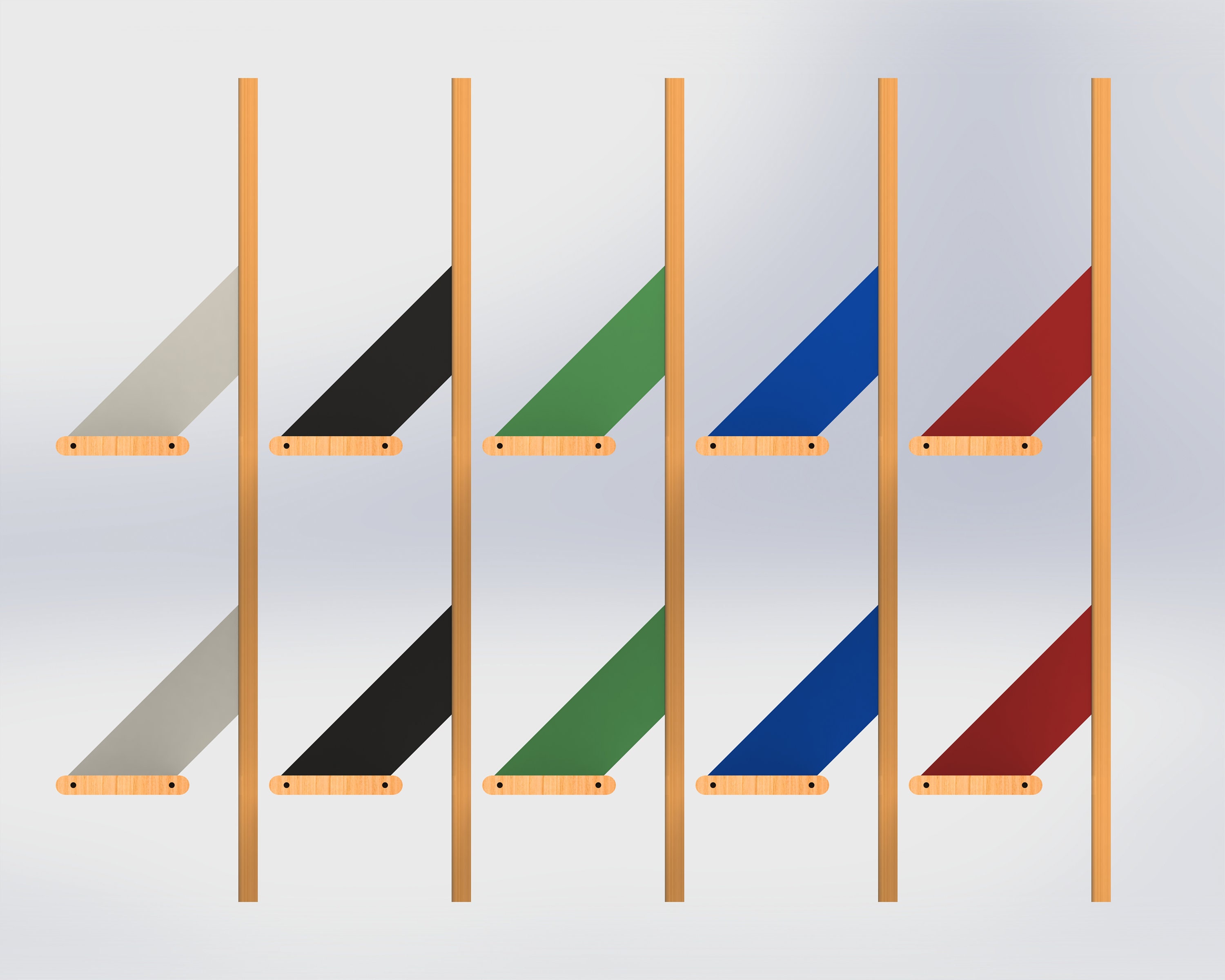 Solid Wood Shelving System - Etsy