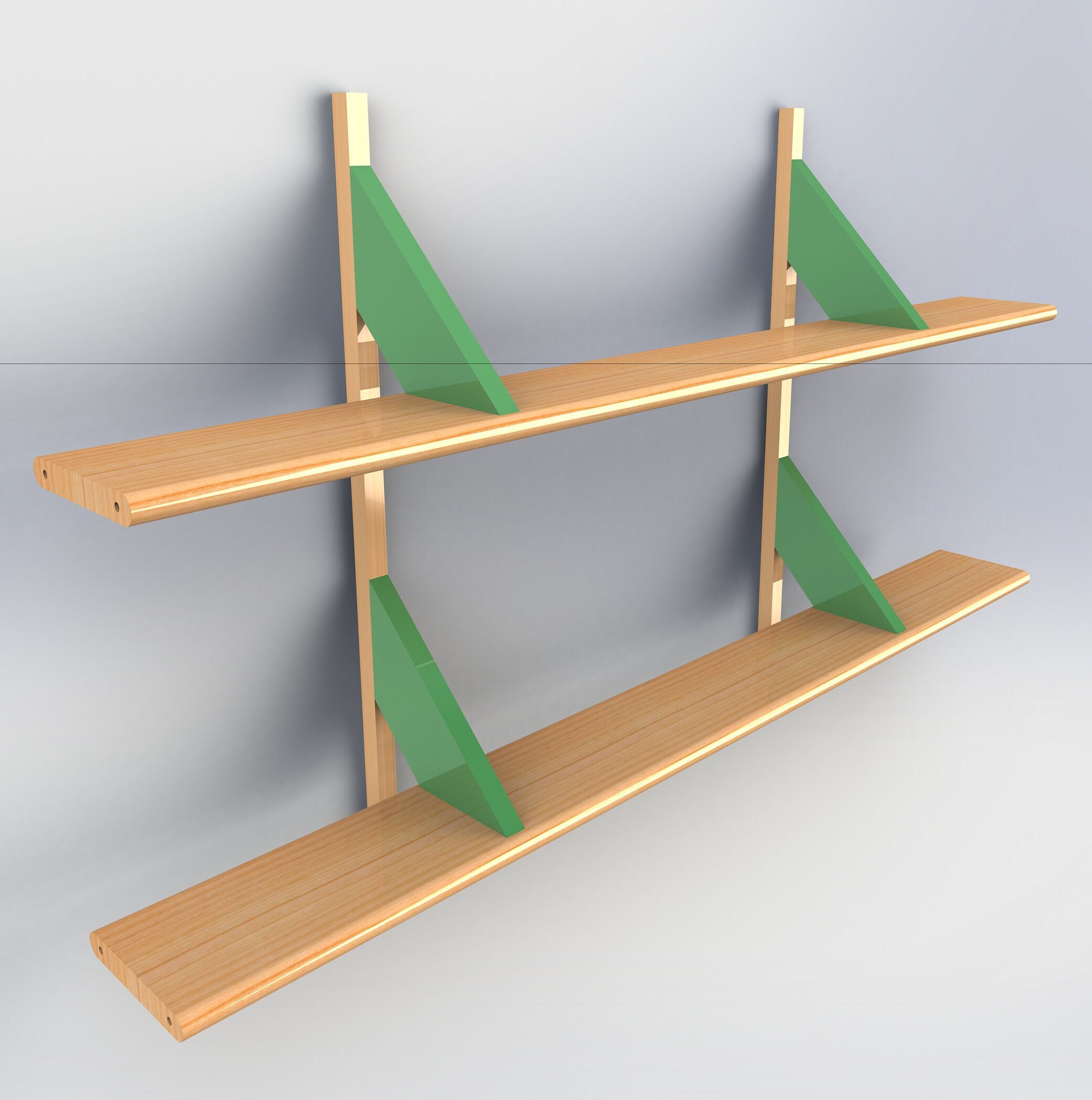 Solid Wood Shelving System - Etsy