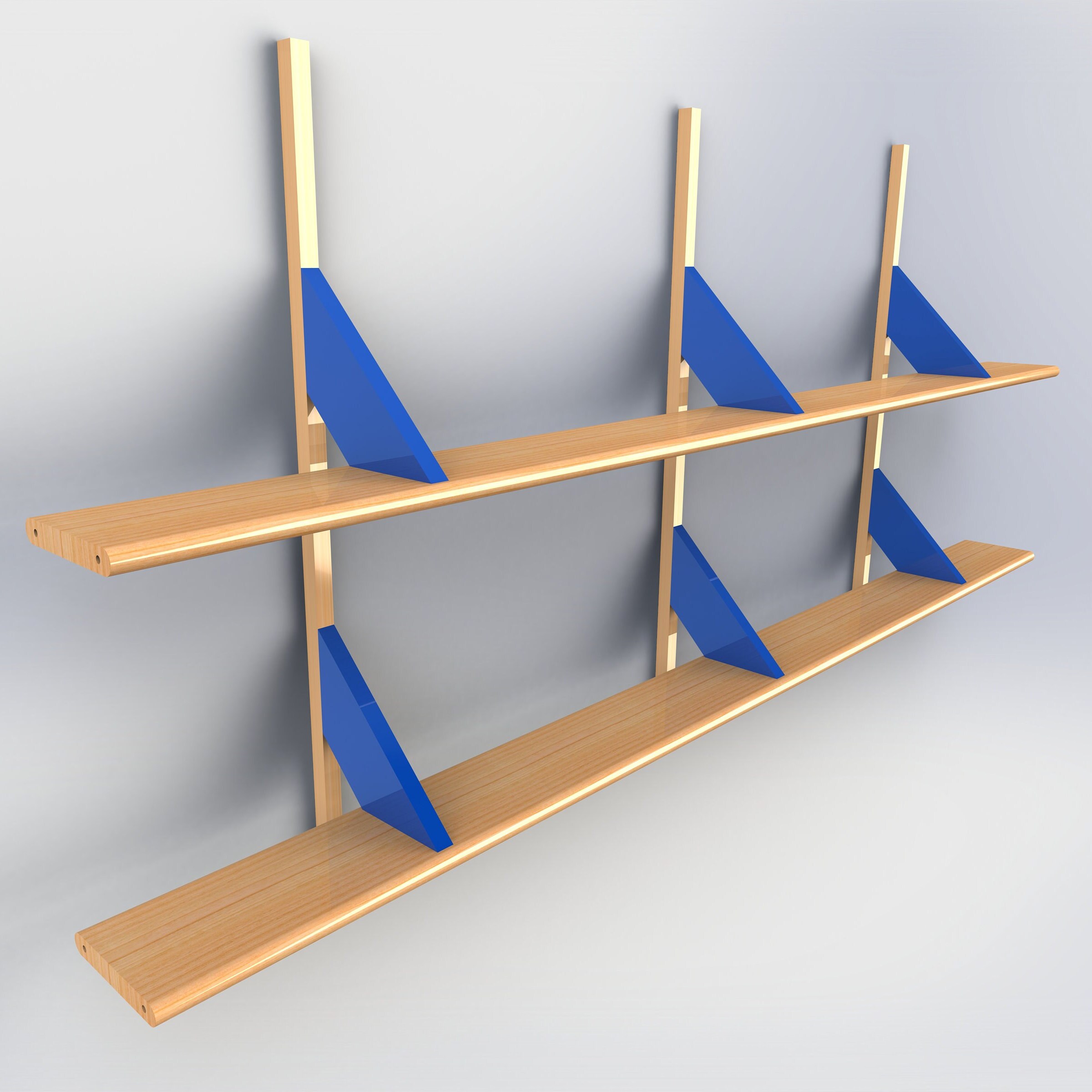 Solid Wood Shelving System - Etsy