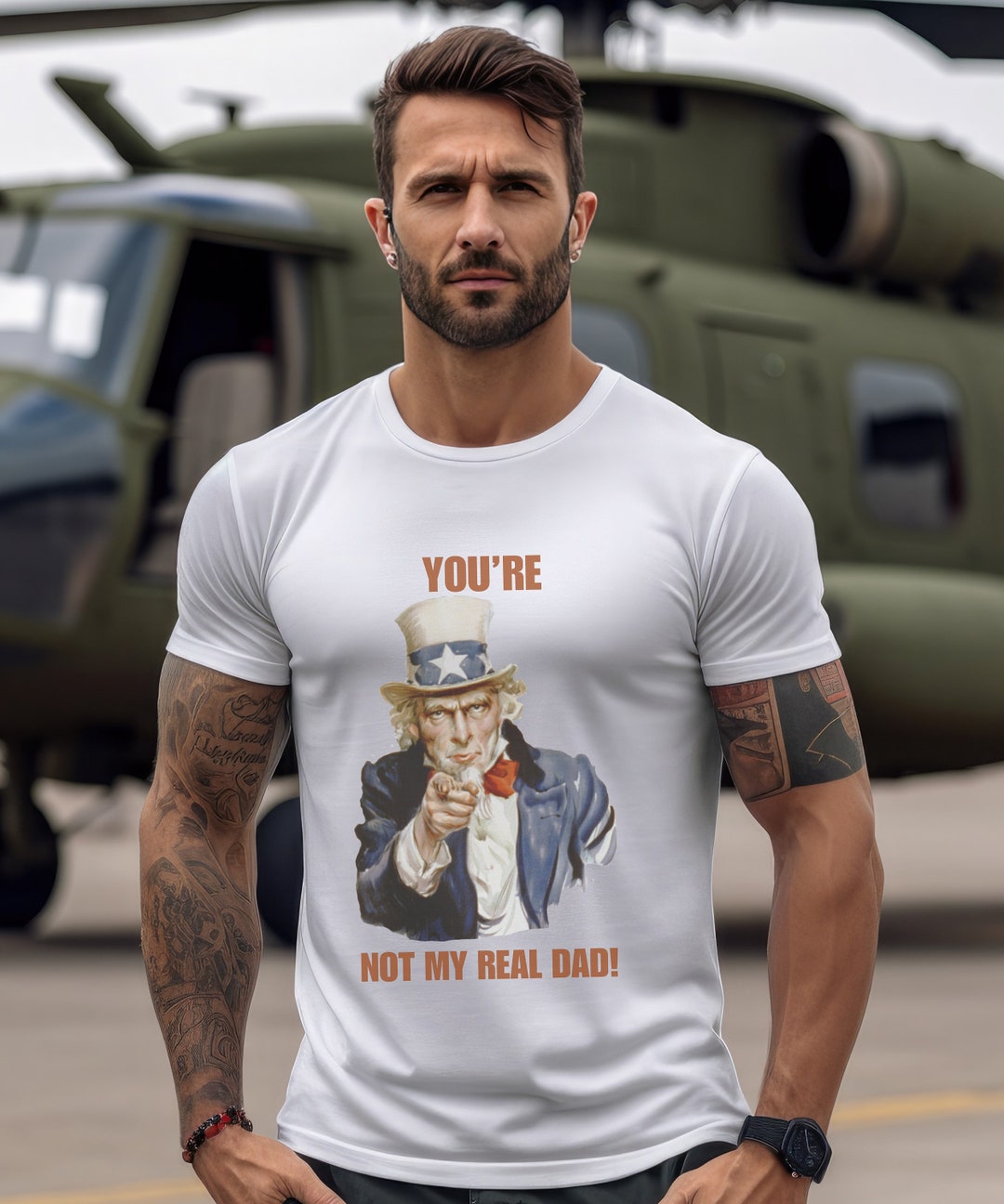 You're Not My Real Dad Tee: Military Humor Unisex T-shirt - Etsy