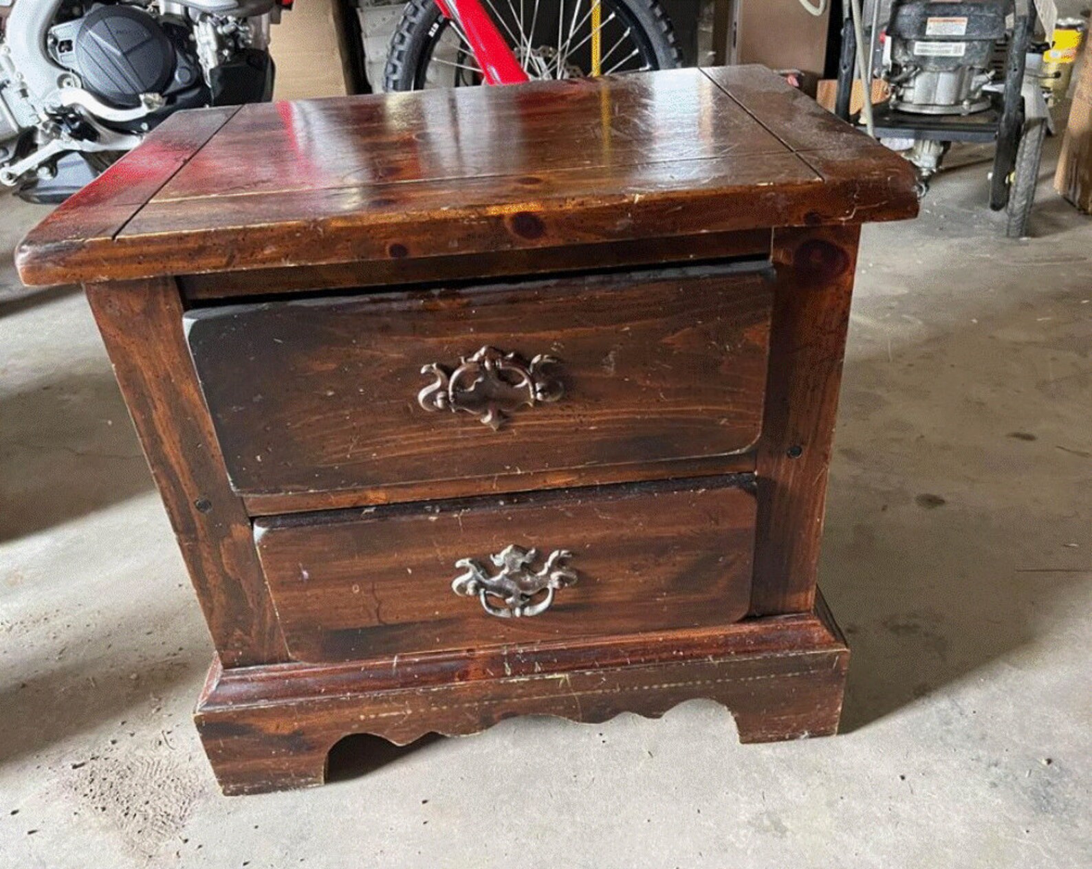 Bedside Stand Solid Wood - Etsy